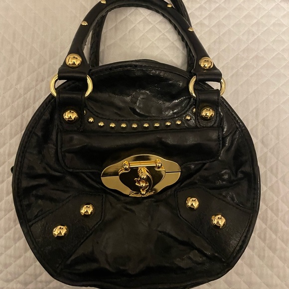 Rough Roses | Bags | Rough Roses Boho Round Leather Bag With Gold ...